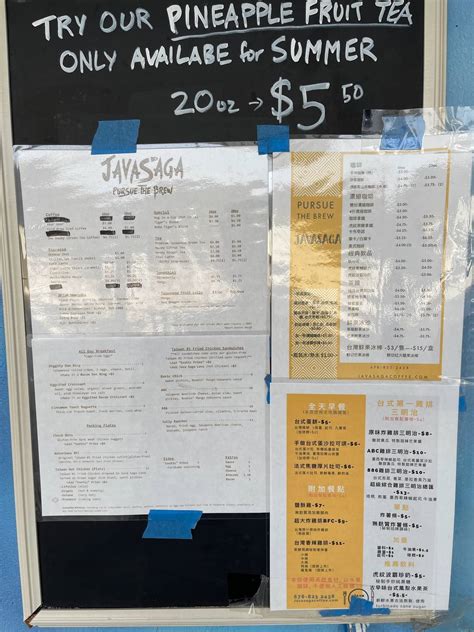 Menu At Java Saga Restaurant Atlanta
