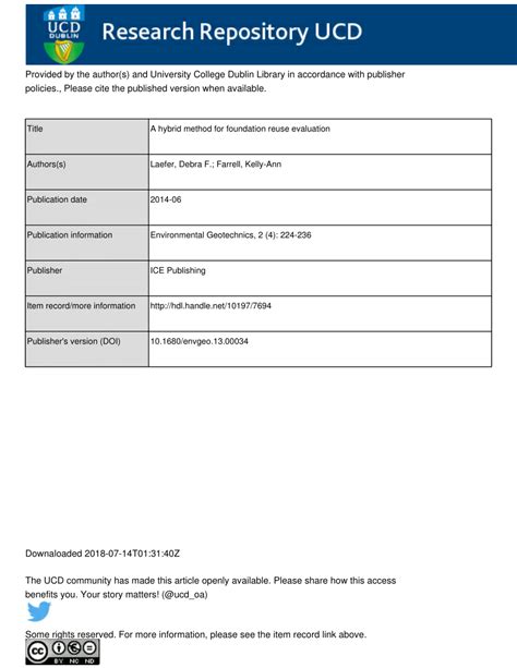 Pdf A Hybrid Method For Foundation Reuse Evaluation