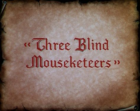 Three Blind Mouseketeers · The Disney Compendium