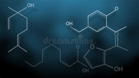 Set Of Chemistry Formulas In Digital Space Stock Footage Video Of Chemical Display 196237246