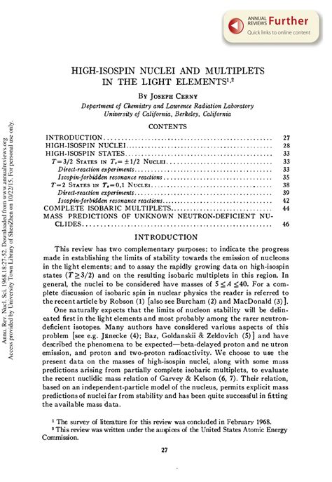 Pdf High Isospin Nuclei And Multiplets In The Light Elements