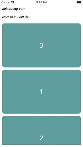 Pull Down To Refresh Flatlist