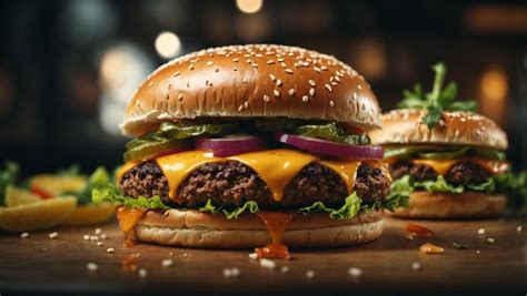 Premium Photo Tasty Burger