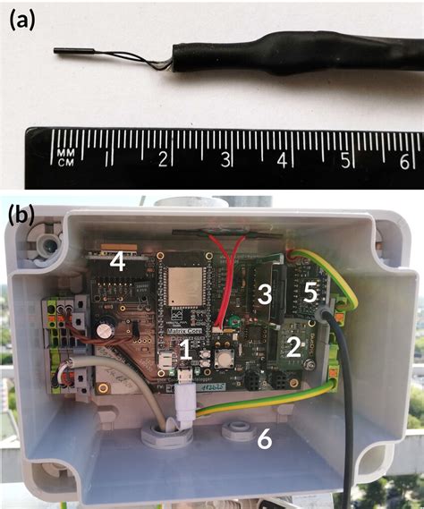 A Ntc Thermometer With Scale For Reference And B Logger Main Board Download Scientific