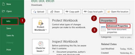 how to edit document properties in excel 4 easy ways excel insider