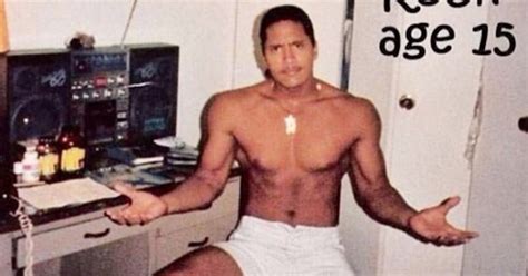 Best Dwayne Johnson Throwback Pictures Popsugar Celebrity Uk