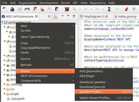 Why Does My Rest Api Extension Compilation Generate Unable To Resolve