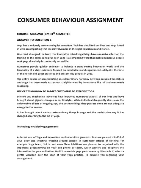 Consumer Behaviour Assignment Semester 3 Pdf Neuroscience