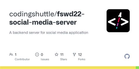 Github Codingshuttlefswd22 Social Media Server A Backend Server For