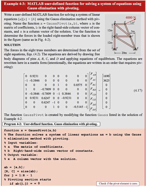Solved Modify The User Defined Function Gausspivot In