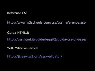 Fogli Di Stile CSS PPT Web Design And HTML Internet