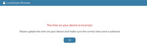 the time on your device is incorrect respondus support