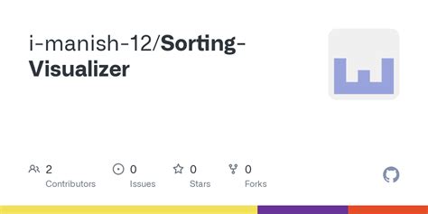 Github I Manish 12sorting Visualizer