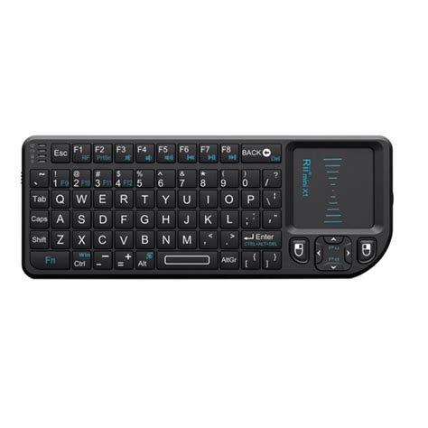Mini V3 Handheld 2 4G RF Wireless Bluetooth Keyboard With Touchpad Backlit LED Laser Pointer