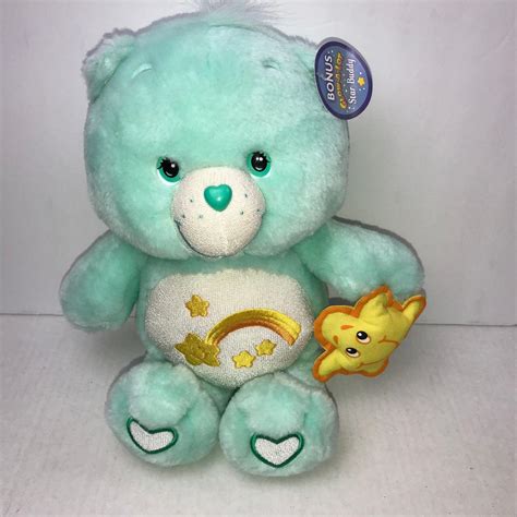 Care Bears Wish Glow A Lot Teddy Bear Glow In The Dark Toy Star Buddy