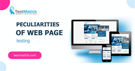 peculiarities of web page testing testmatick