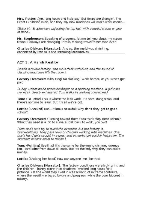 Victorian Britain School Play Script Class Assembly 20 Parts 20 Minutes