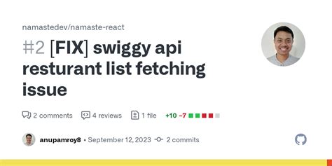 Fix Swiggy Api Resturant List Fetching Issue By Anupamroy8 · Pull Request 2 · Namastedev