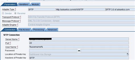 Advantco Receiver Sftp Adapter And Variable Substi Sap Community