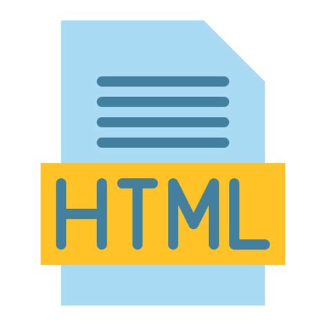 html language generic flat icon