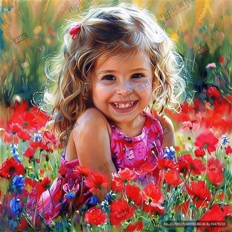Ai创作图小女孩装饰画 女孩无框画 花朵女孩人物素材 百花丛中的小女孩 人物风景花卉油画 欢乐题材油画 小朋友油画 唯美人物油画 手绘人物油画 无框画女孩 采花的小女孩插画 女孩装饰画 油画