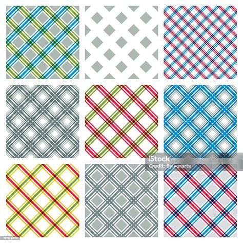 최소한의 간단한 교차 라인 섬유 기하학적 원활한 패턴 세트 크로스 라인 벡터 추상배경 웹 디자인 및 인쇄를위한 배경 화면 화려한 견본 0명에 대한 스톡 벡터 아트 및 기타