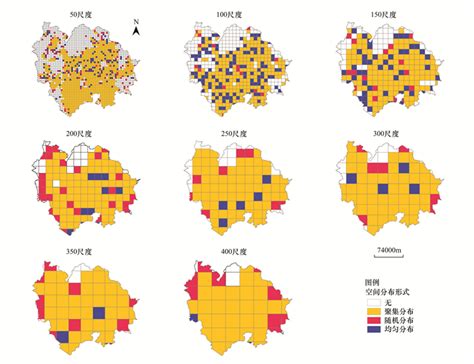 空间分布 四种 大山谷图库