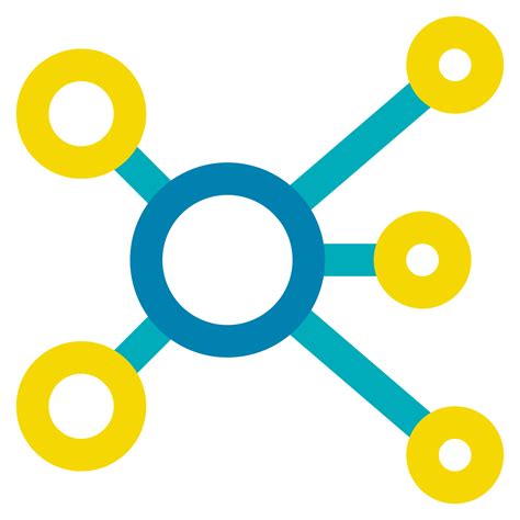 Big Data Connection Network Science Icon Free Download