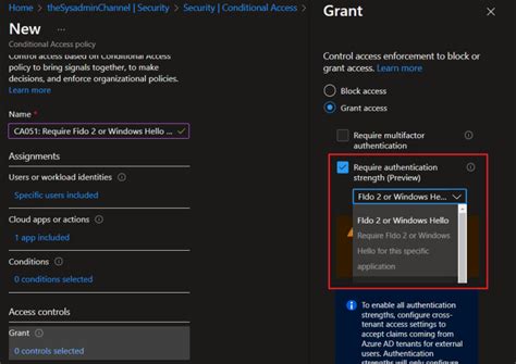 Enable Authentication Strengths With Azure Ad Conditional Access