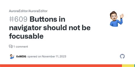 Buttons In Navigator Should Not Be Focusable Issue 609 AuroraEditor AuroraEditor GitHub