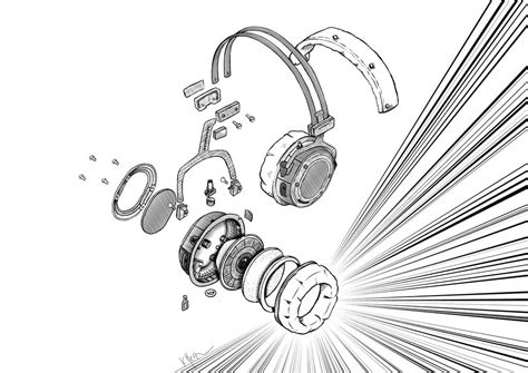 Exploded Headphones By FrolleinGrottenolm On DeviantArt