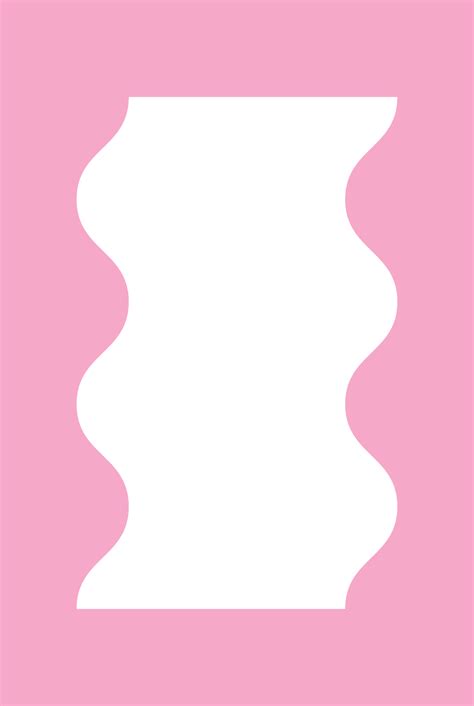 Y2k Squiggle Frame Zigzag Wavy Border For Story Rectangle Serrated Retro Groovy Shape Cute