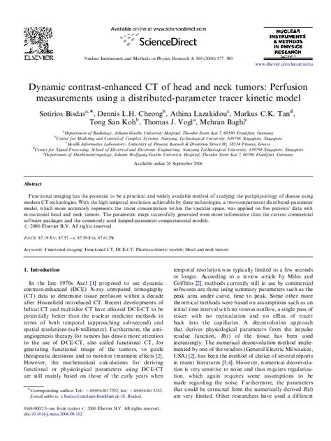 Pdf Dynamic Contrast Enhanced Ct Of Head And Neck Tumors Perfusion