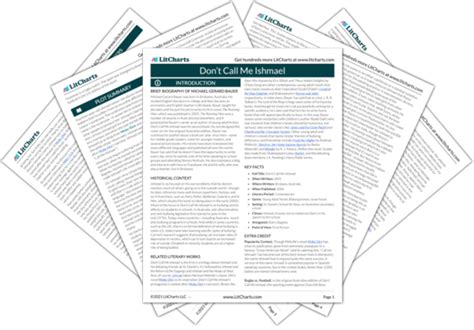 Dont Call Me Ishmael Character Analysis Litcharts
