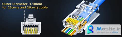 خرید سوکت شبکه میان گذر و ته باز Cat6 Utp مدل Open End