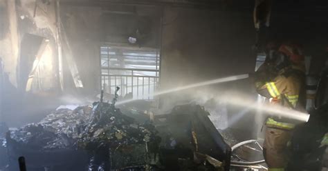 중앙고속도로 동명휴게소 사무실 화재직원 6명 대피