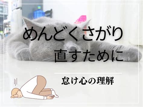 めんどくさがりを直すために怠け心の理解 手放しのススメ