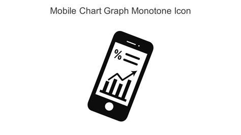 mobile chart graph monotone icon in powerpoint pptx png and editable
