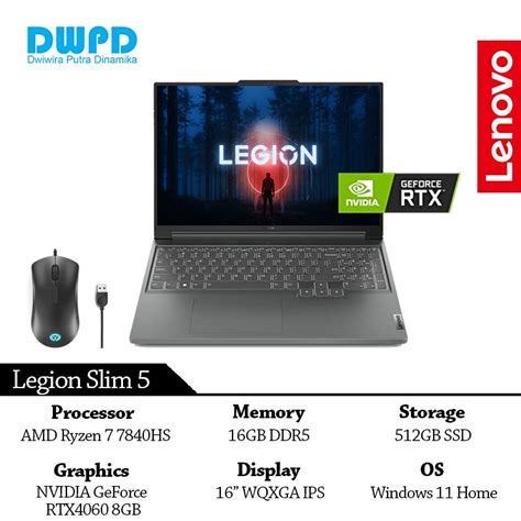 Jual Lenovo Gaming Notebook Legion Slim Aph Id Amd Ryzen Hs Gb Ddr Gb Ssd