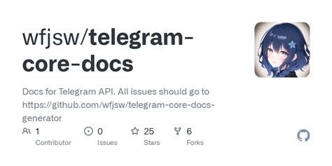 github wfjsw telegram core docs docs for telegram api all issues should go to github