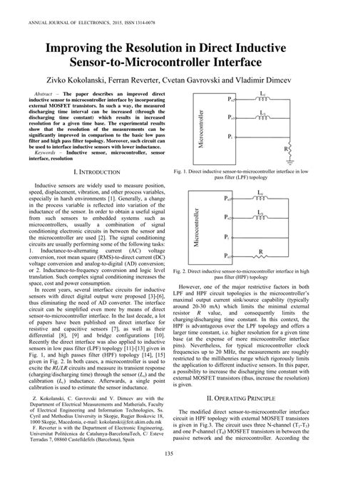Pdf Improving The Resolution In Direct Inductive Sensor To
