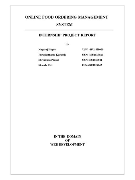 Online Food Order Management System Pdf Php World Wide Web