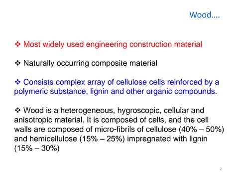 Solution Wood Macrostructure And Microstructure Detailed Presentation