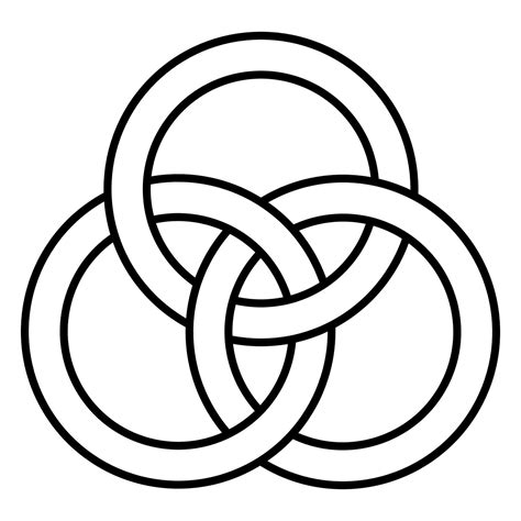 Interlocking Circles Trinity Knot Symbol Unity Connection 60384672 Interlocking Circles Trinity Knot Symbol Unity Connection 60384672
