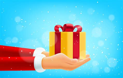 산타 클로스는 선물 상자를 주의기부 3d 벡터 일러스트레이션 3차원 형태에 대한 스톡 벡터 아트 및 기타 이미지 3차원 형태 계절 공휴일 Istock