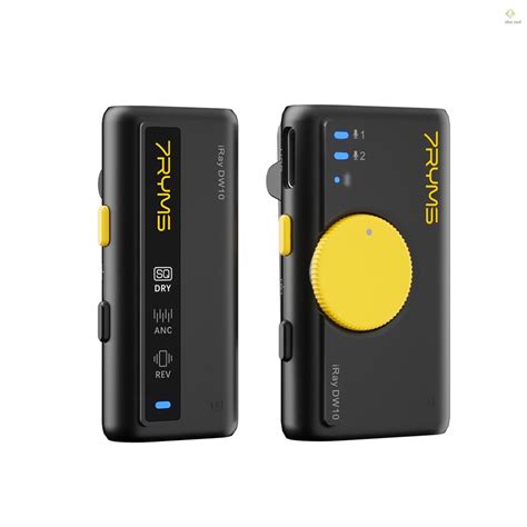 7ryms Iray Dw10 Wireless Microphone System With 1 Receiver 1 Microphone 200m Transmission