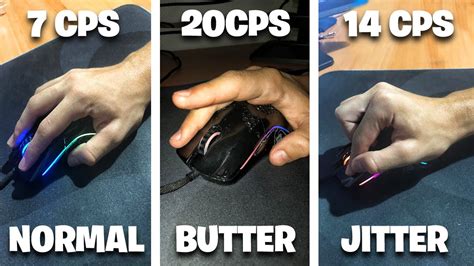 Butterfly Click Vs Jitter Click Vs Normal Click Minecraft Pvp Click