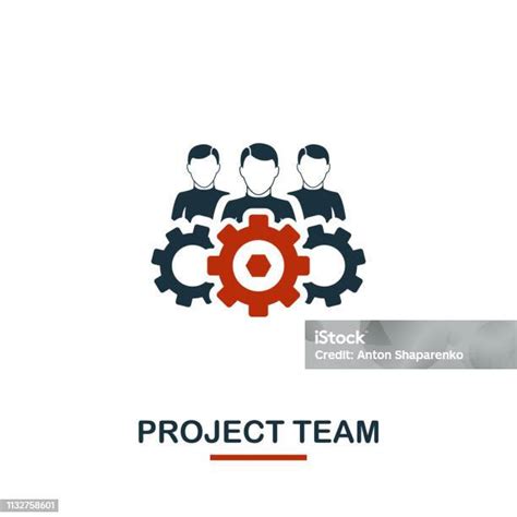 프로젝트 팀 아이콘입니다 팀워크 아이콘 컬렉션에서 프리미엄 스타일의 디자인 Ui 및 Ux 웹 디자인 애플 리 케이 션 소프트웨어