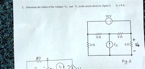Solved Determine The Values Of The Voltages Vo And V1 In The Circuit