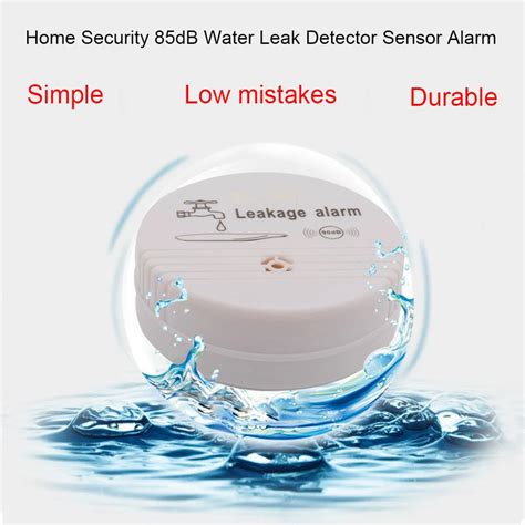 2018 ABS Wireless Buzz Warning Water Sensor Alarm Home Security Water Leak Detector Alarm System